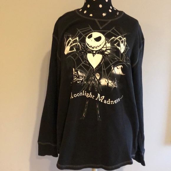 Disney | Shirts | The Nightmare Before Christmas Moonlight Madness Long ...